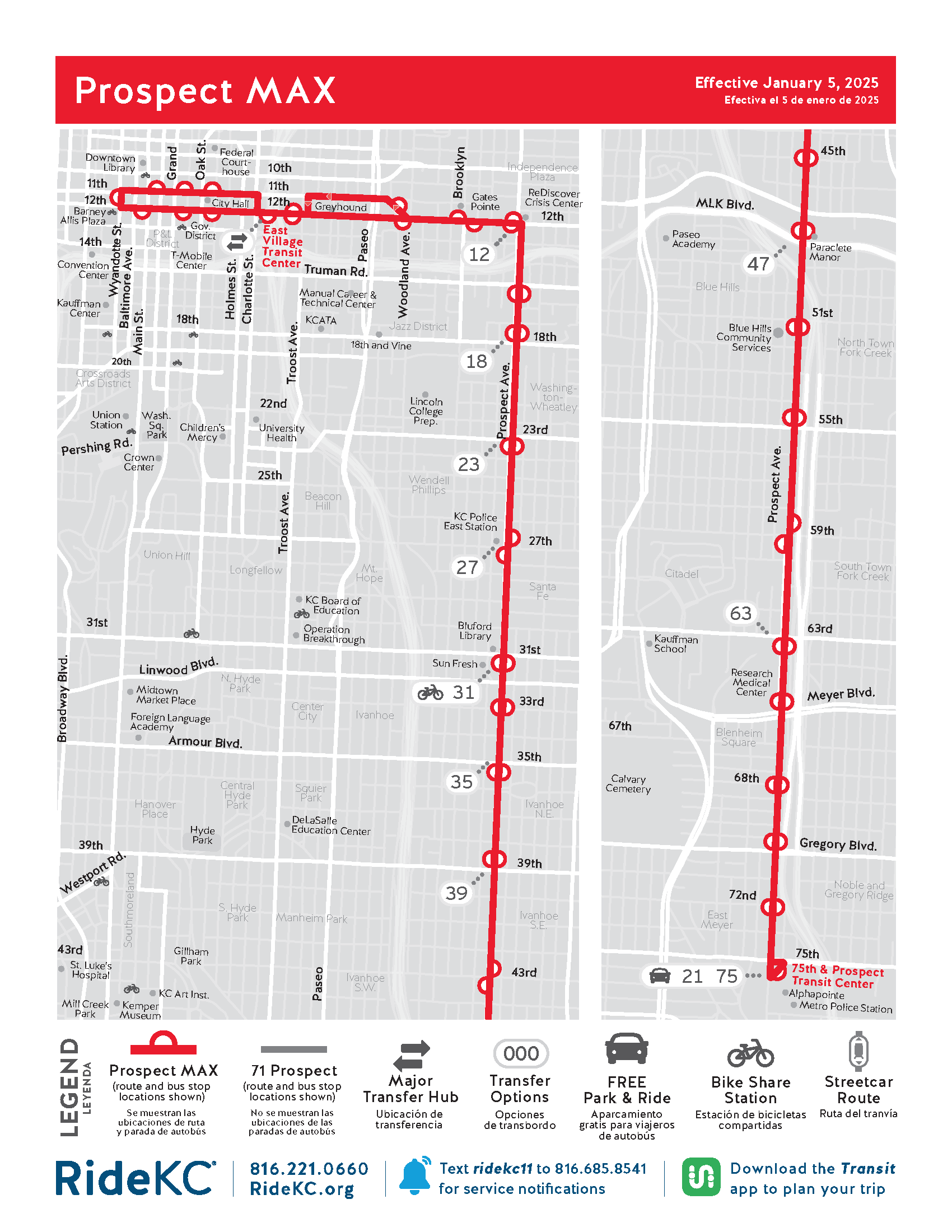 Prospect MAX | Routes | RideKC
