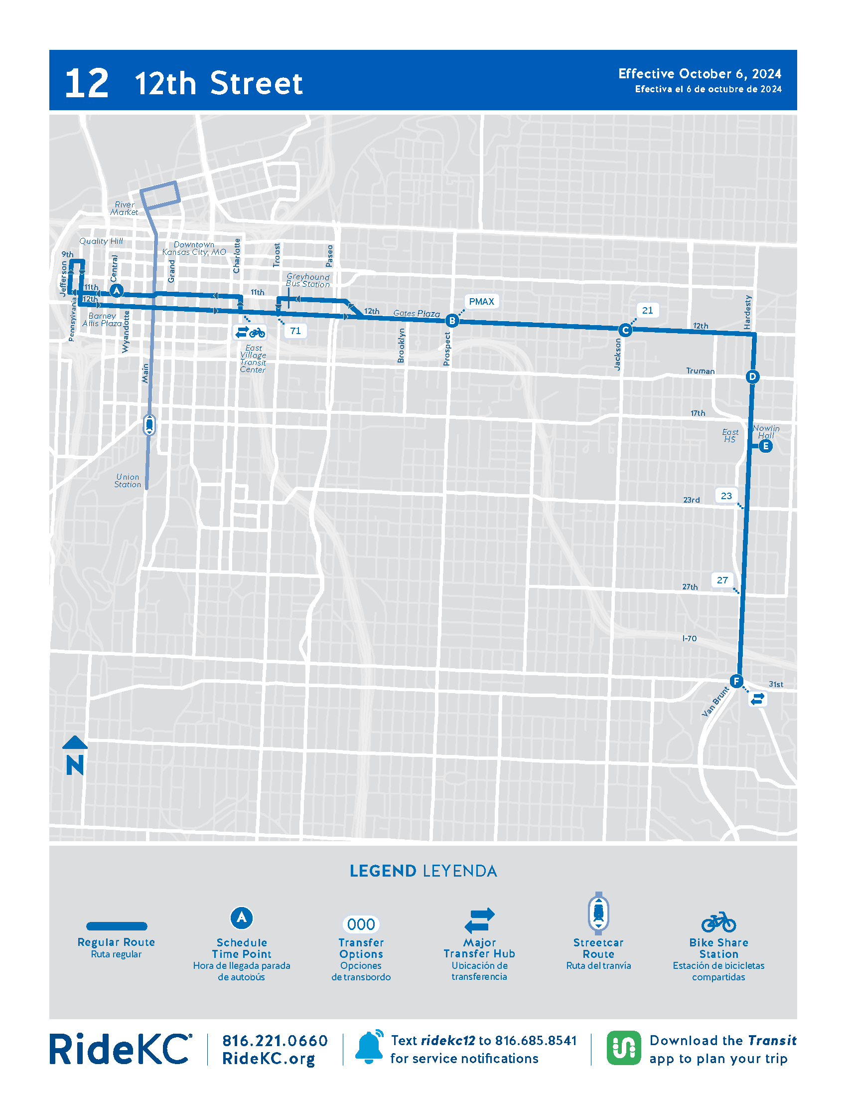 12 12th Street | Routes | RideKC