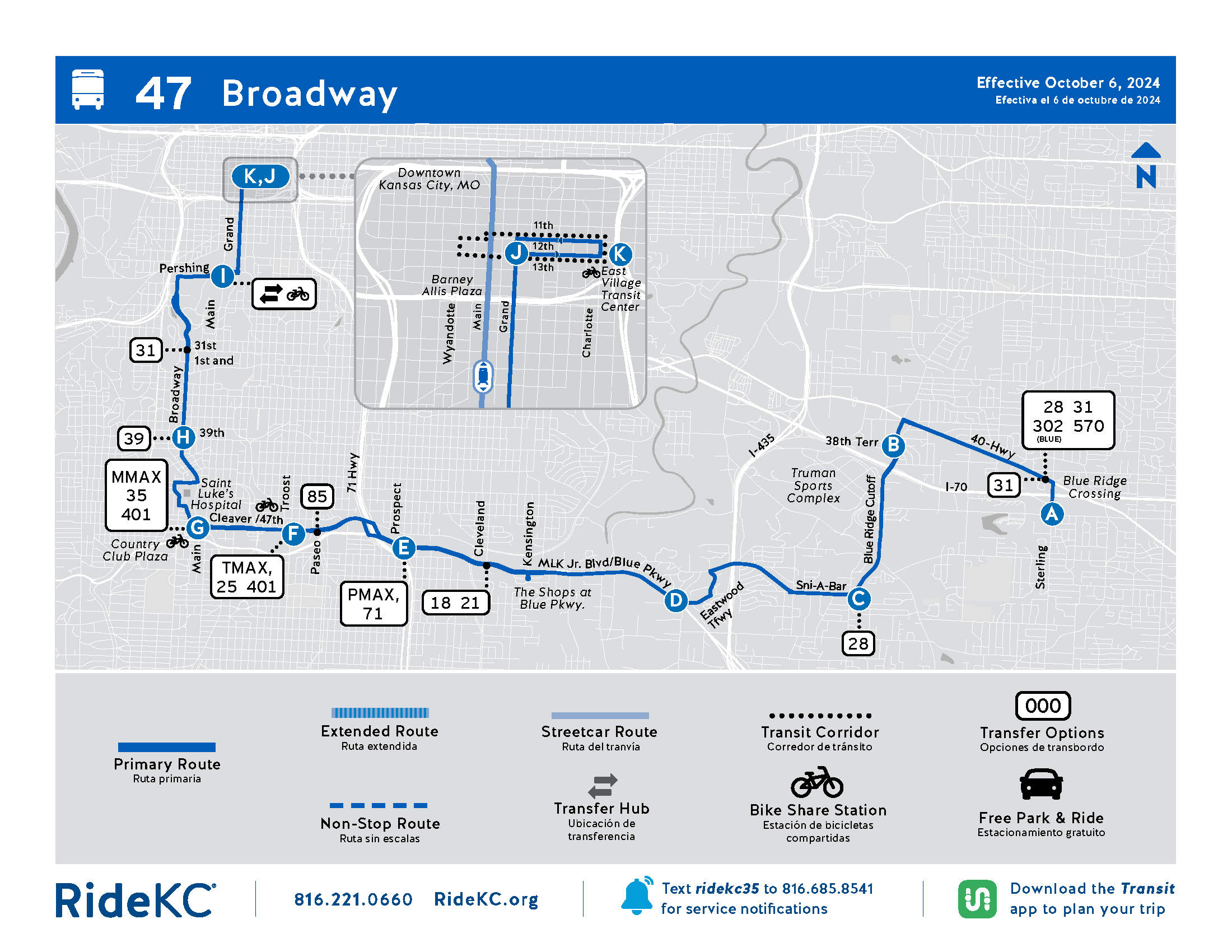 47 Broadway | Routes | RideKC