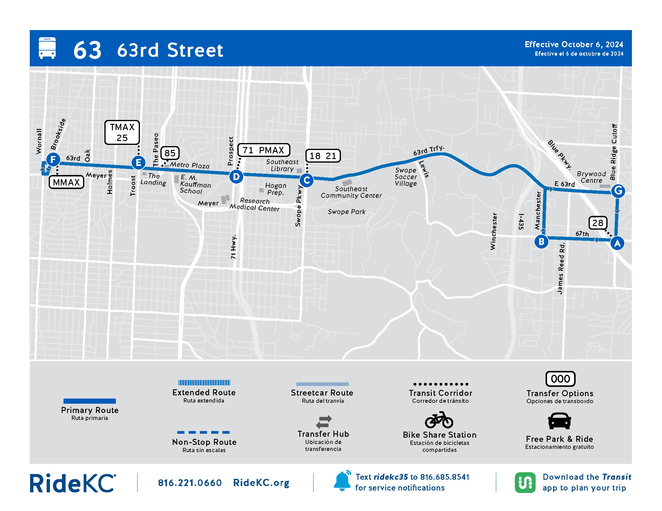 63 63rd Street | Routes | RideKC